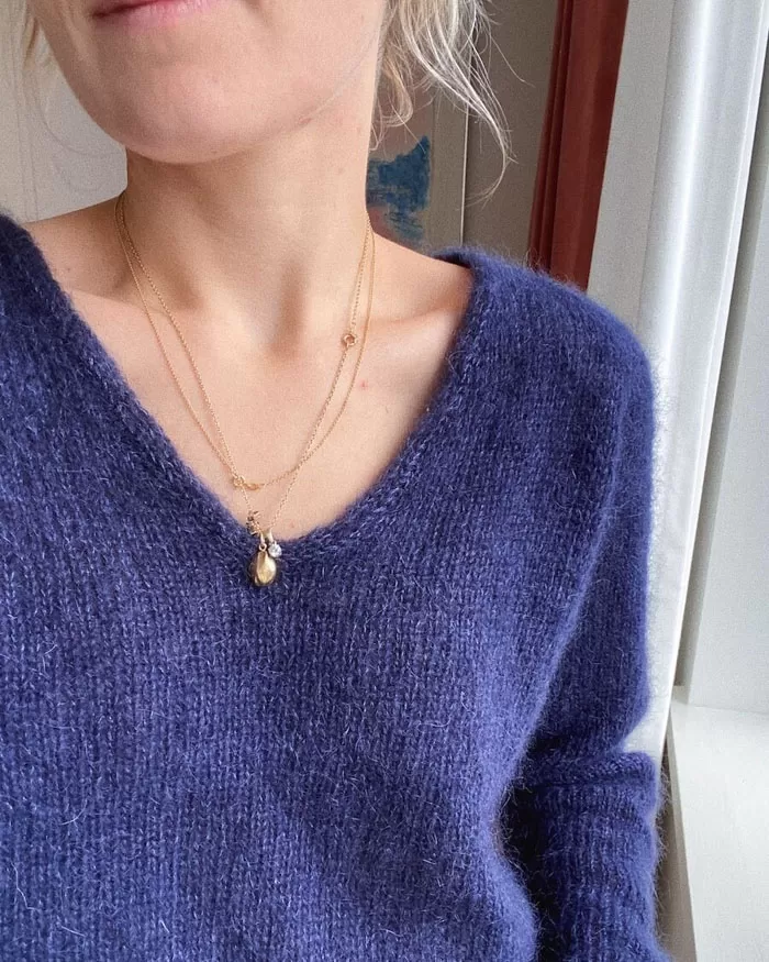 Cumulus Blouse V-neck ohje PetiteKnit - Lankamaailma